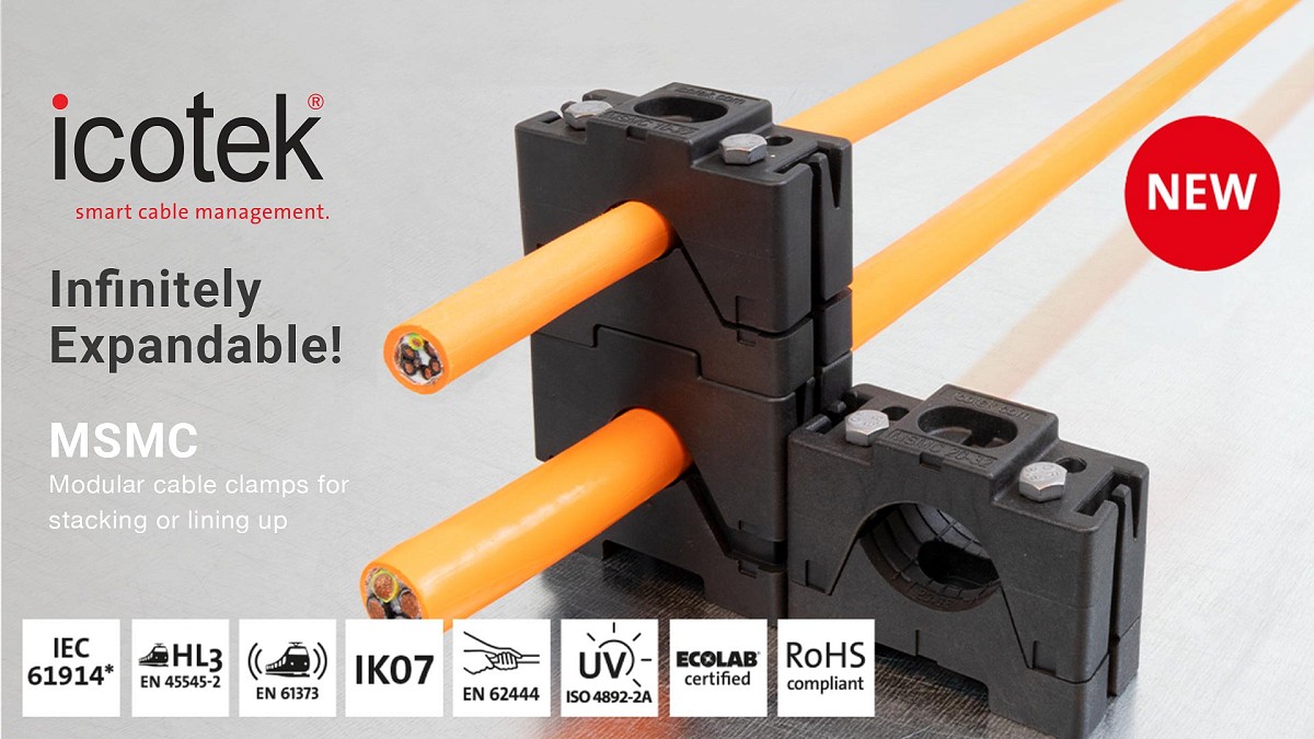 Infinitely Expandable Modular Cable Clamps by Icotek
